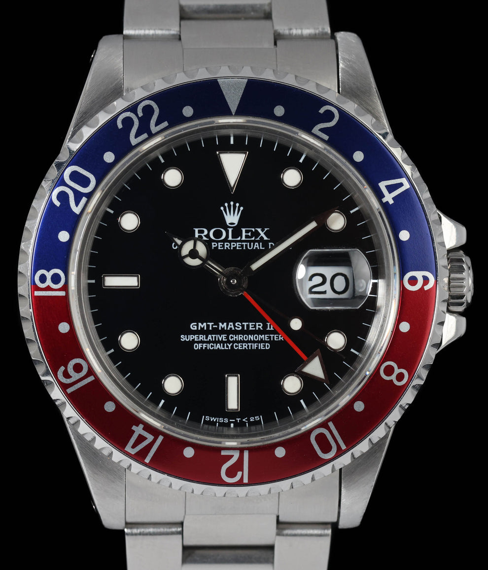Rolex GMT Master II 16710 40MM 1993 Box & Papers | Crown Vintage Watches