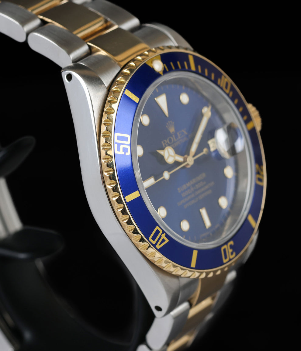 Rolex Submariner 40MM 16613 'Bluesy' 1993 | Crown Vintage Watches
