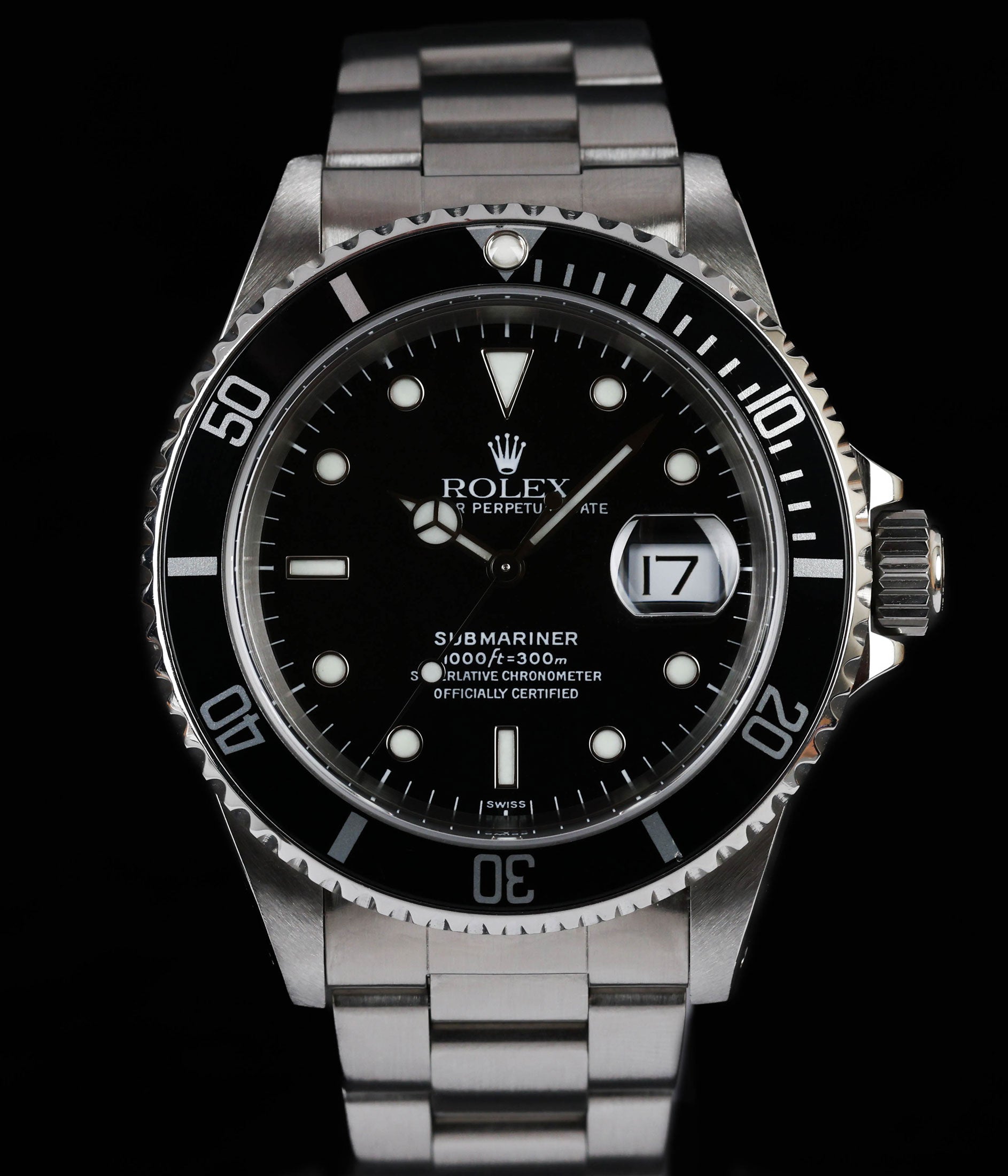 Rolex Submariner 40MM 'Swiss Only' 16610 - 1997 | RSC Service Card & I ...